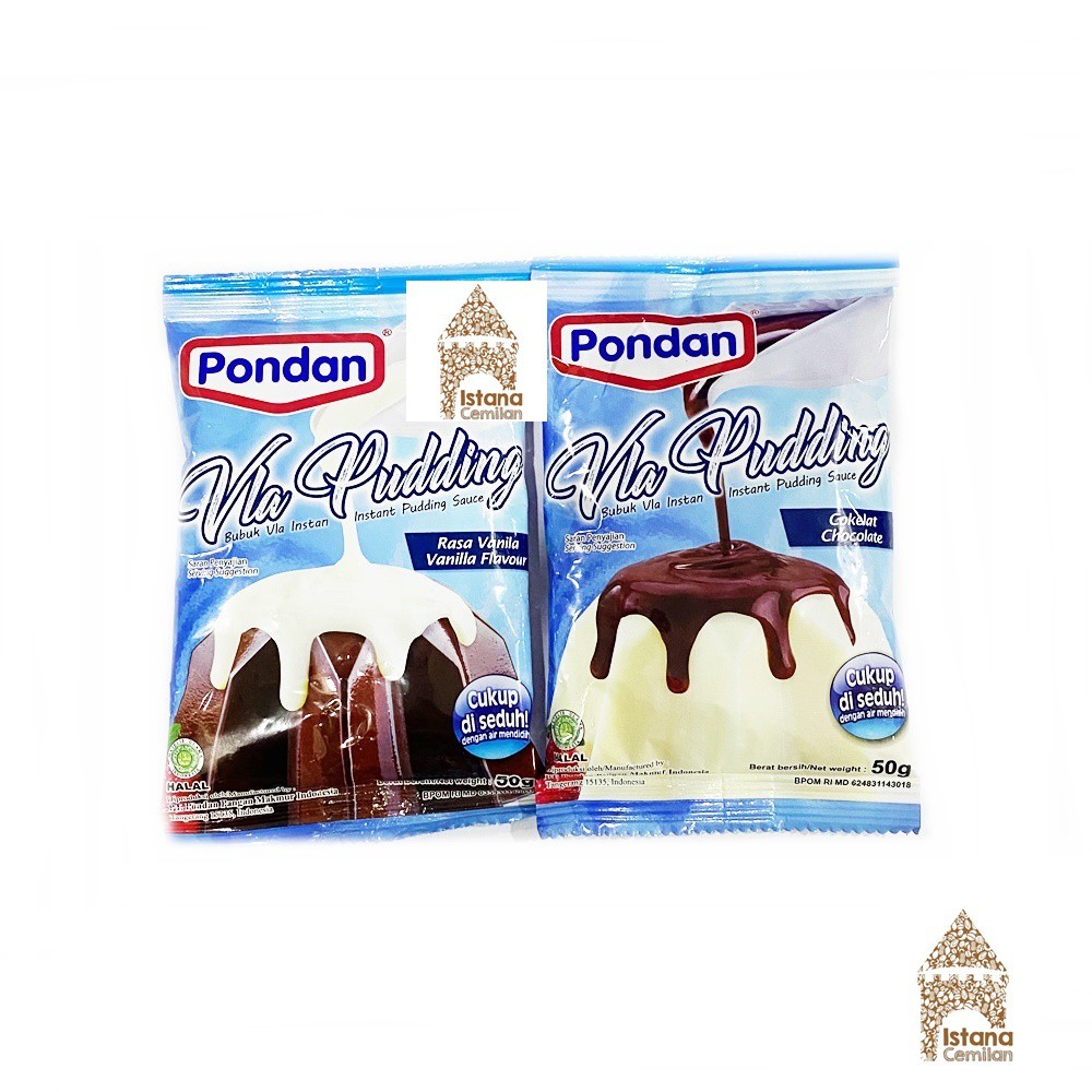 Jual Pondan VLA Pudding Instan Cokelat / Vanilla 50 Gram | Shopee Indonesia