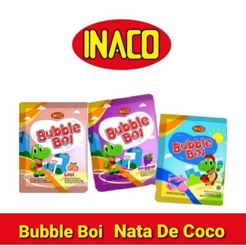 Jual Inaco Bubble Boi - Inaco Nata De Coco - Bubble Boi Anggur Leci ...