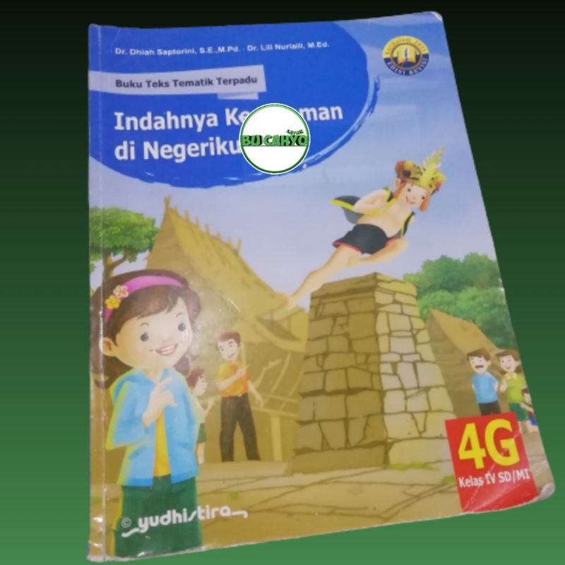 Jual Buku Teks Tematik Terpadu Indahnya Keragaman Di Negeriku 4g Kelas