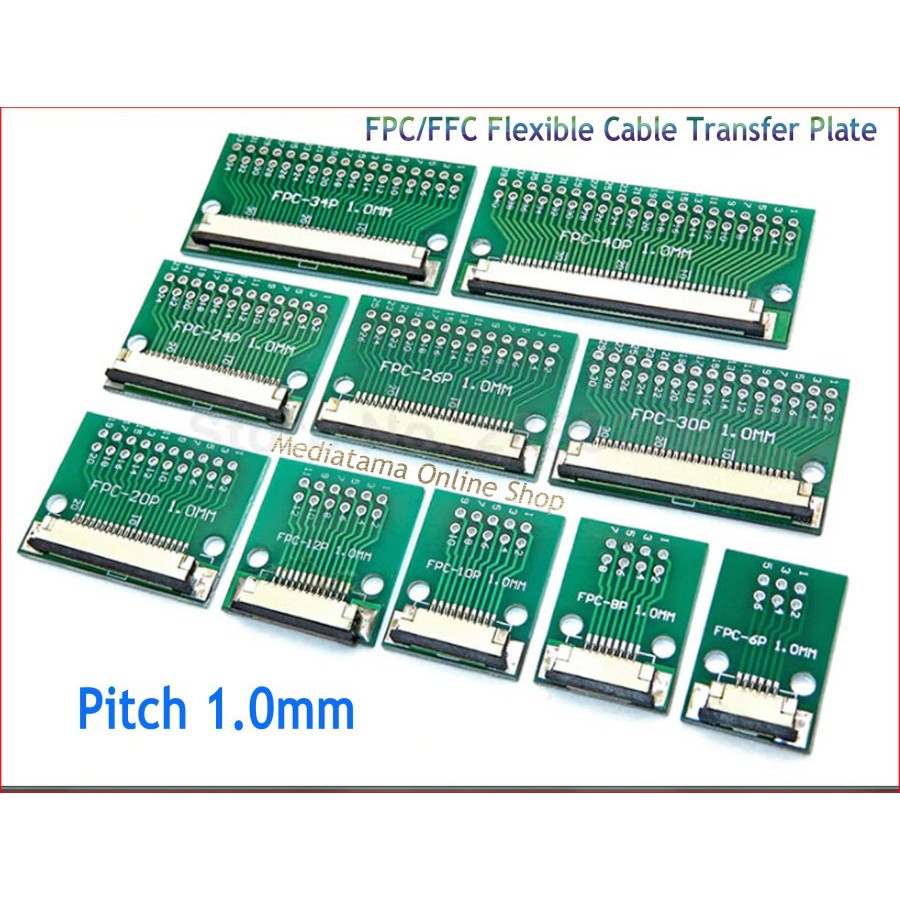 Jual PCB Board FFC/FPC Flexible Cable Transfer DIY Pitch 1.0mm | Shopee ...
