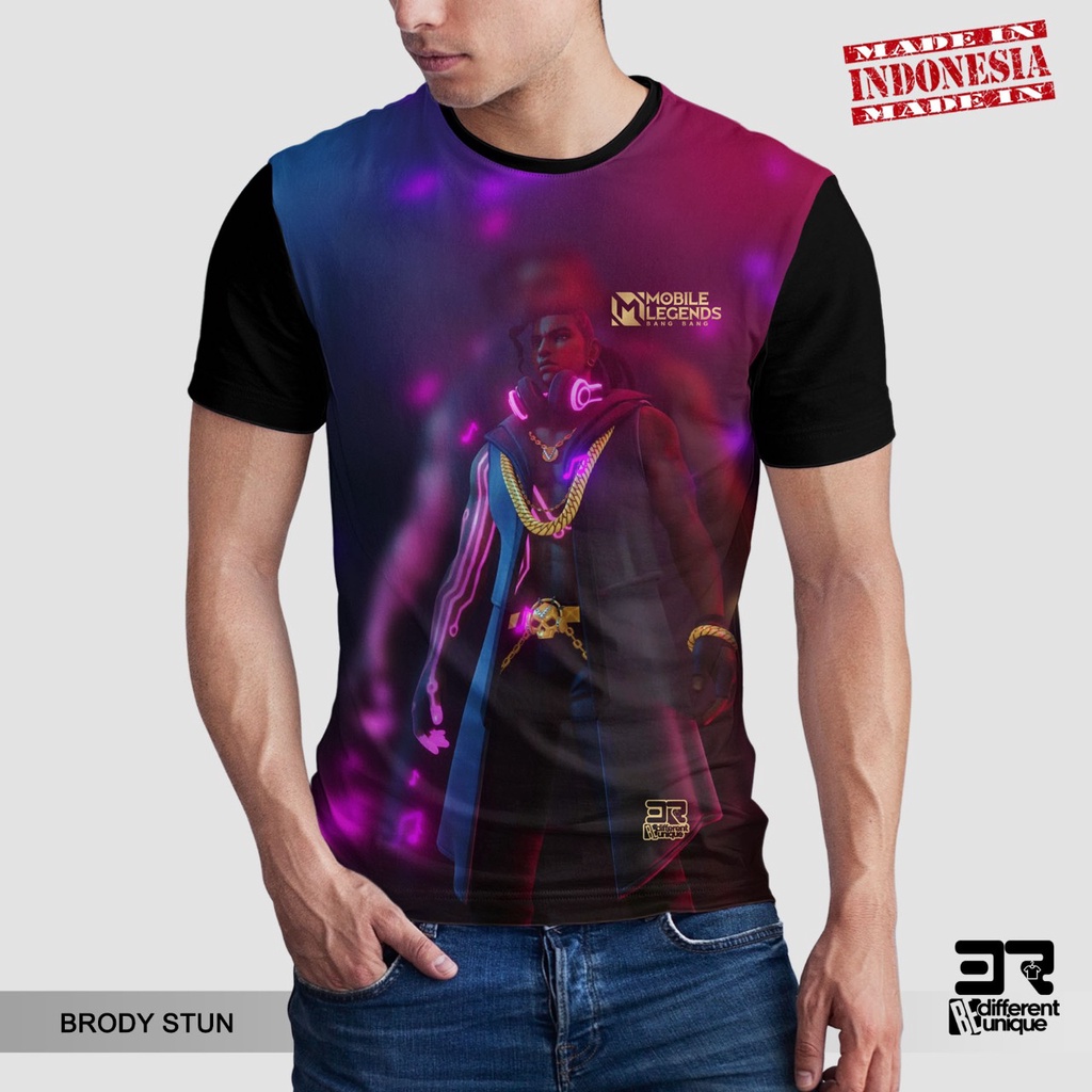 Jual [ COD ] KAOS PRINTING GAMBAR GAME MOBILE LEGEND BRODY STUN - BAJU ...
