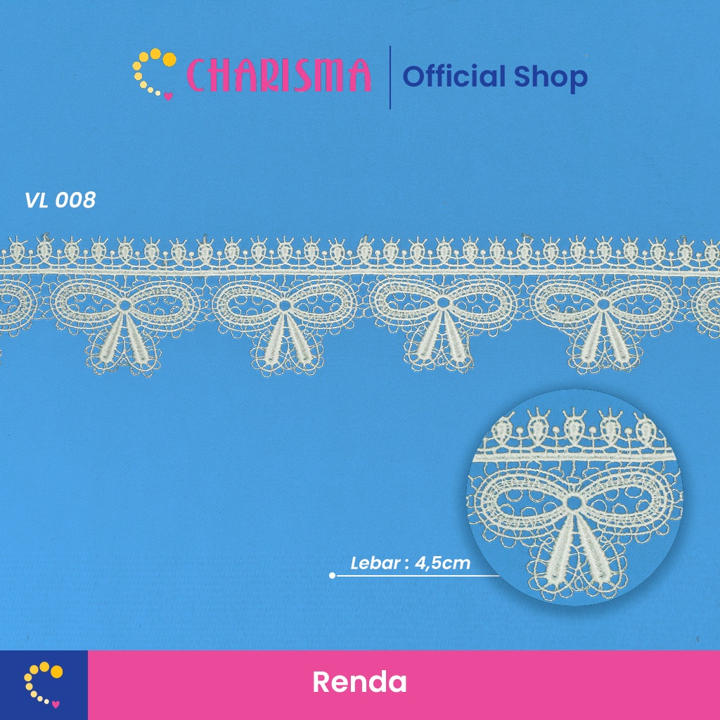 Jual Charisma Renda pinggir - Bahan renda brukat (Lace) - Victoria Lace ...