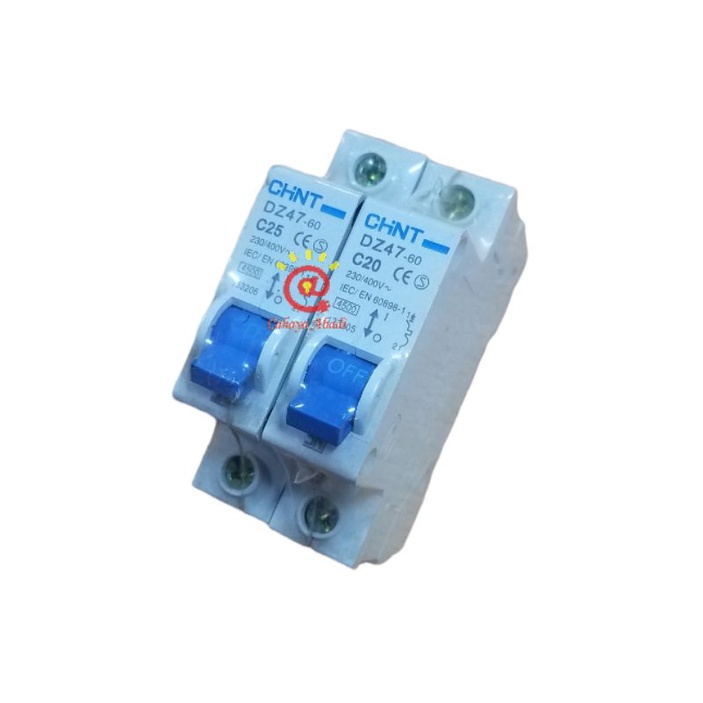 Jual MCB Chint 1Phase 20A 25A / MCB 20A MCB 25A Likon 1 Phase Chint DZ47-60 | Shopee Indonesia