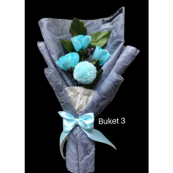 Jual Buket bunga Pita Satin /flower Hand bouquet wisuda/ buket satin ...