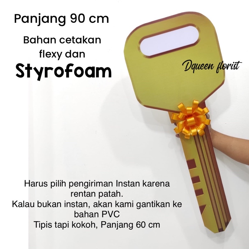Jual Kunci Rumah simbolis bahan styrofoam custom design Kunci simbolis ...