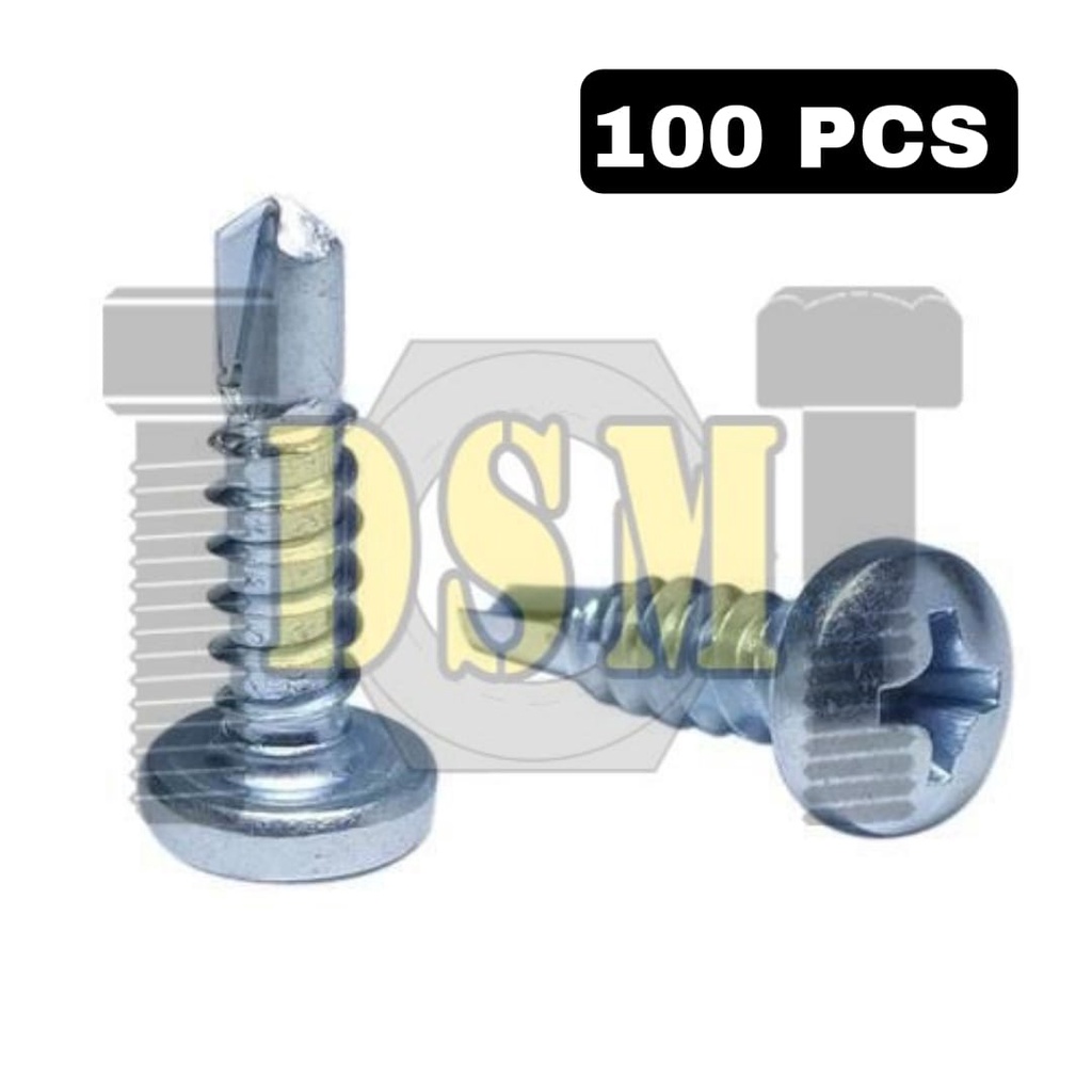 Jual (100 PCS) Sekrup Roofing SDS PH #10x32 / Baut Baja Ringan PAB 10x1 ...
