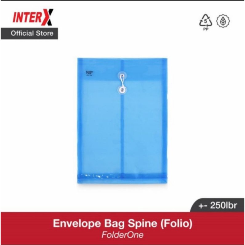 Jual Folder one Map Tali Folio F4 plastik Tebal ( Envelope Bag Spine ...