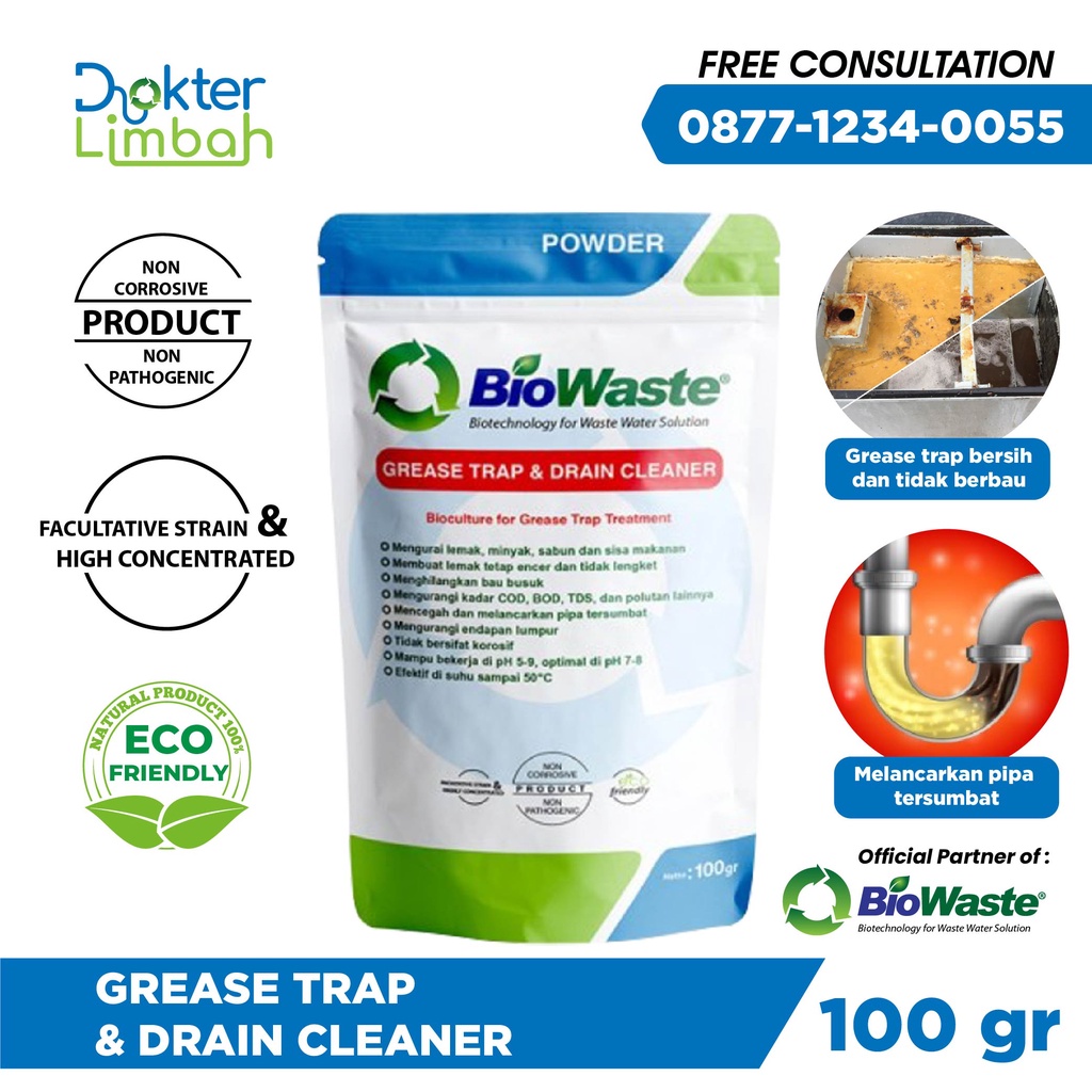 Jual Bakteri Pengurai Limbah Lemak GreaseTrap Biowaste Grease Trap 100 ...