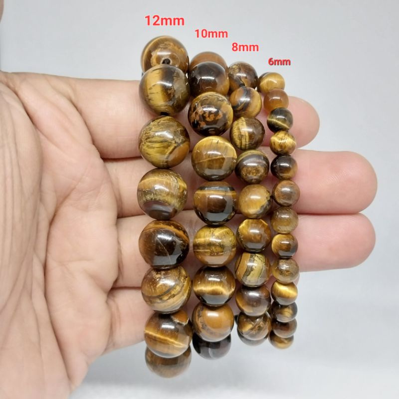 Jual GELANG PERIA WANITA GELANG BATU TIGER EYE ASLI ORIGINAL TALI KARET ...