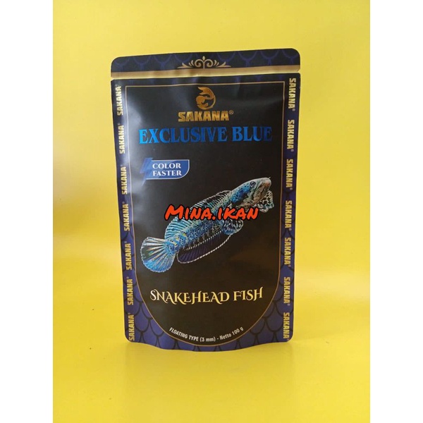 Jual Sakana Exclusive Blue Pelet Premium Channa Snakehead Biru Snake ...