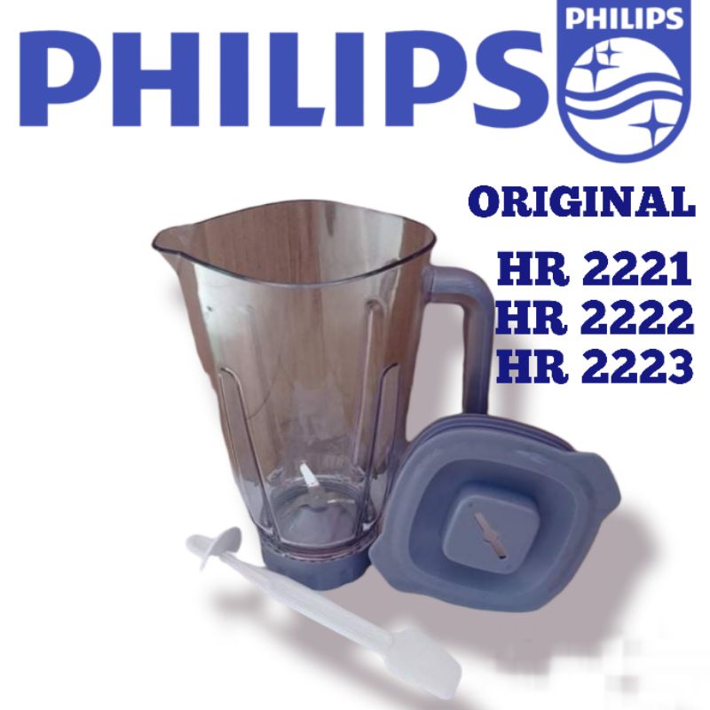 Jual GELAS JUS + MOUNTING PISAU BLENDER PHILIPS ORIGINAL HR 2221 2222 ...