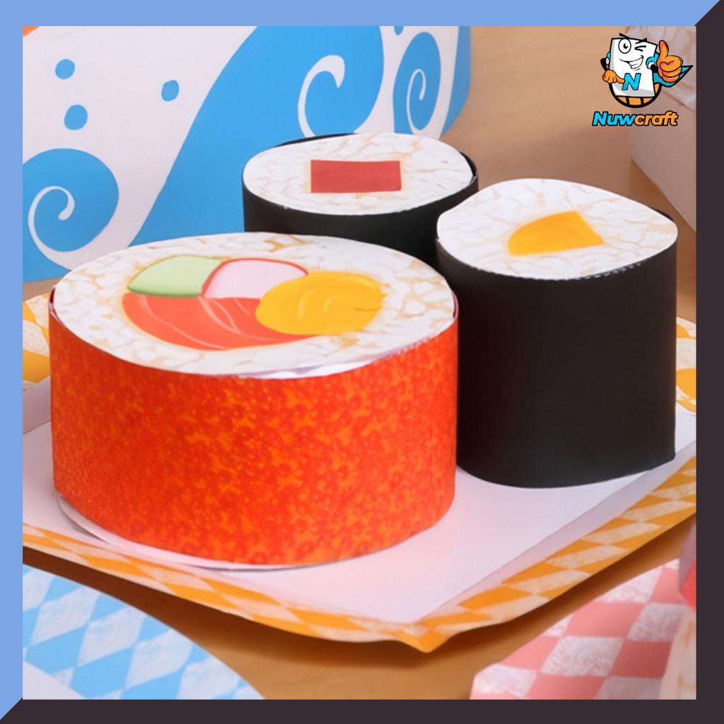 Jual Nuwcraft Sushi Shop Sushi rolls papercraft | Shopee Indonesia