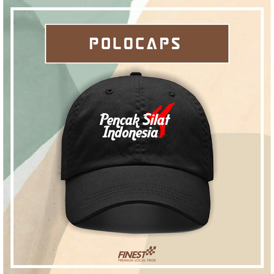 Jual Topi Polocaps Rafel Wash Cap Besi Pencak Silat INDONEISA | Shopee ...