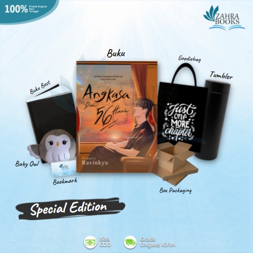 Jual Novel Angkasa & 56 Hari - Ravinkyu (new caver) | Shopee Indonesia
