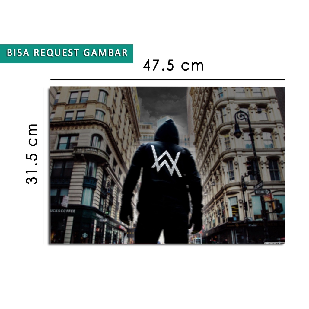 Jual Poster Alan Walker/Poster Ukuran A3/Hiasan Dinding/Poster Alan Walker/Bisa request gambar ...