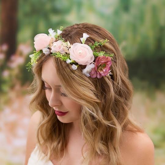 Jual Mahkota Bunga / Bando Ikat Mahkota Bunga / Flower Crown PREMIUM ...