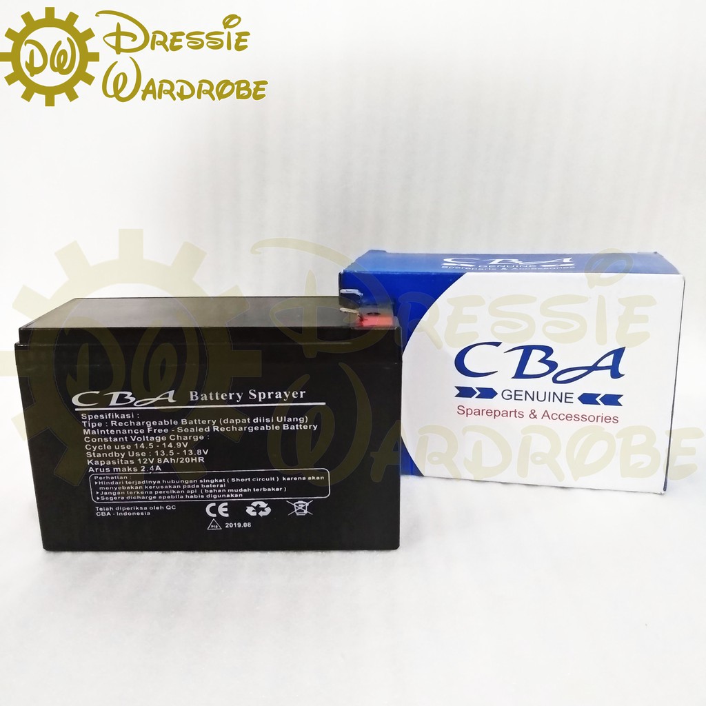 Jual Aki Accu Baterai Battery DC Pompa Hama Sprayer Elektrik CBA 12V 8Ah CBA | Shopee Indonesia