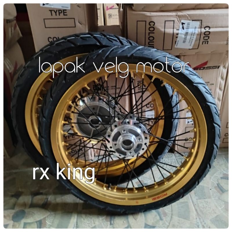 Jual velg rx king ring v Rossi ring 17 plus ban | Shopee Indonesia