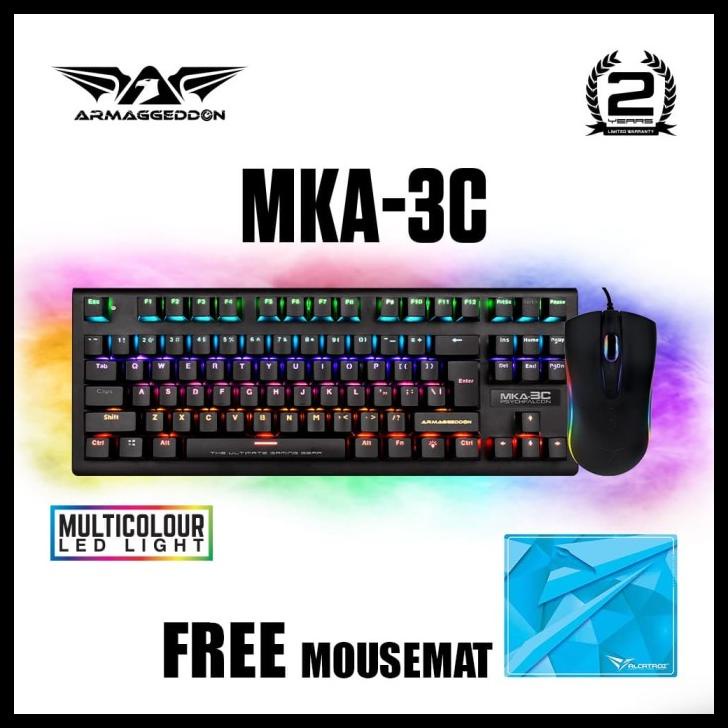 Jual Armaggeddon Rgb Mechanical Keyboard Mka-3C Combo Asic 9 Rgb ...