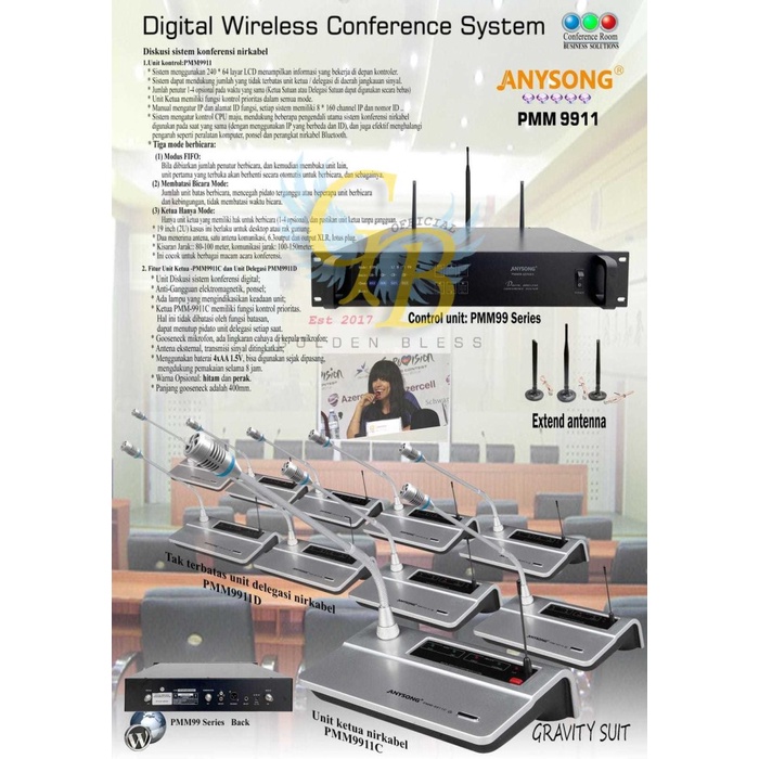 Jual Paket Set Mic Conference / Mic Rapat VPK 9911C / 9911D Dengan ...