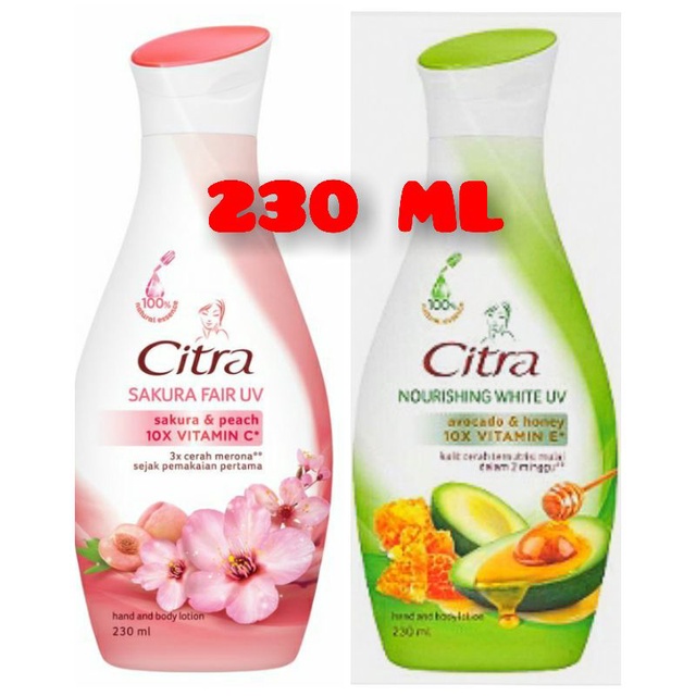 Jual Citra Body lotion Pearly white 230Ml Body lotion Citra sakura Fair ...