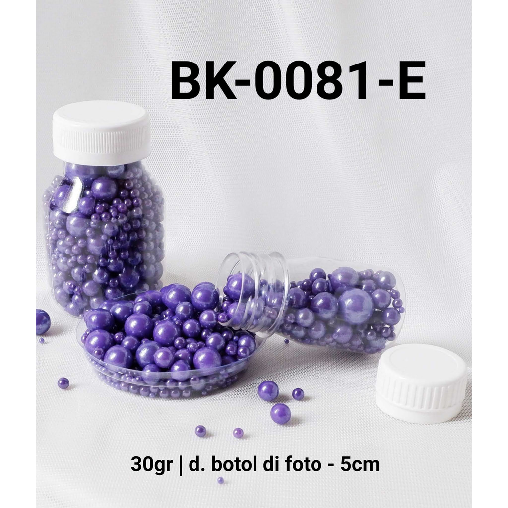 Jual GR-BK-0081 Sprinkles sprinkle sprinkel 30 gram mutiara mix size ...