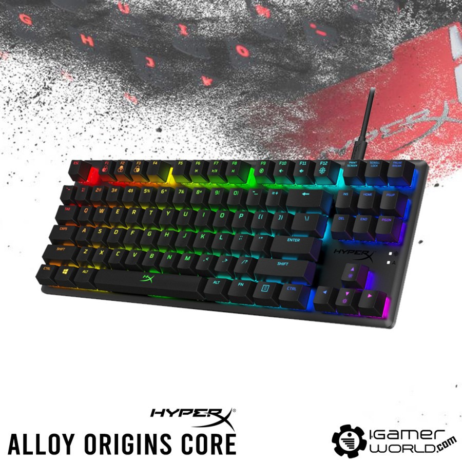 Jual HyperX Alloy Origins Core RGB Mechanical Gaming Keyboard | Shopee ...