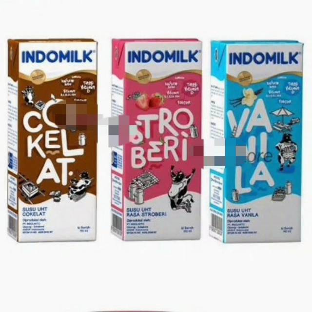 Jual Susu kotak indomilk susu UHT strawberry, coklat 190ml | Shopee Indonesia