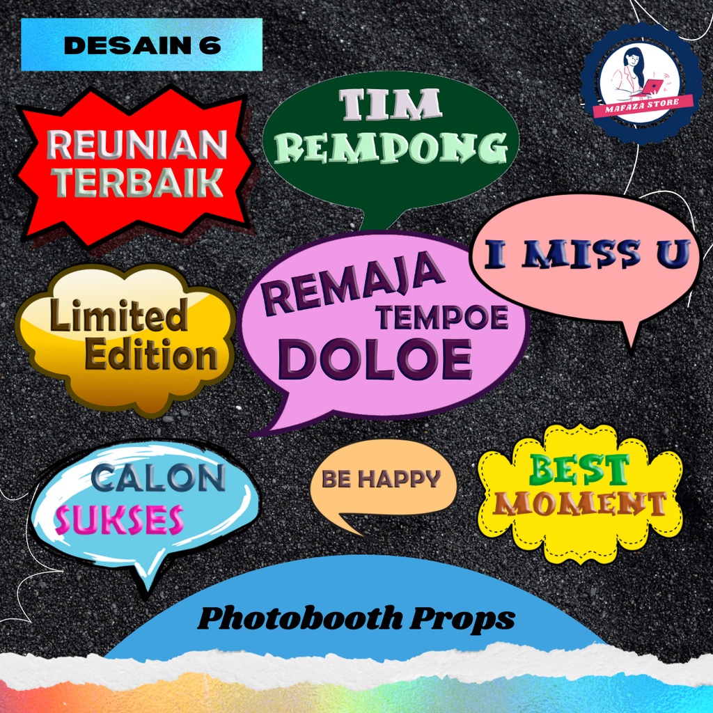 Jual Photobooth props / Properti photobooth / Perlengkapan pesta ...