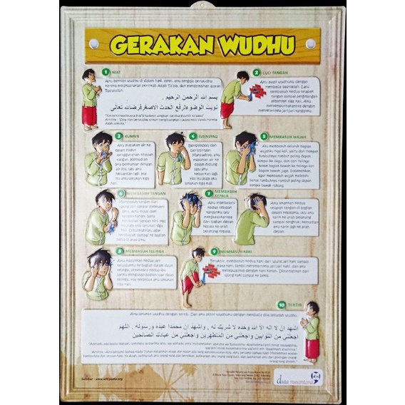 Jual Poster 3 Dimensi - Gerakan wudhu | Shopee Indonesia