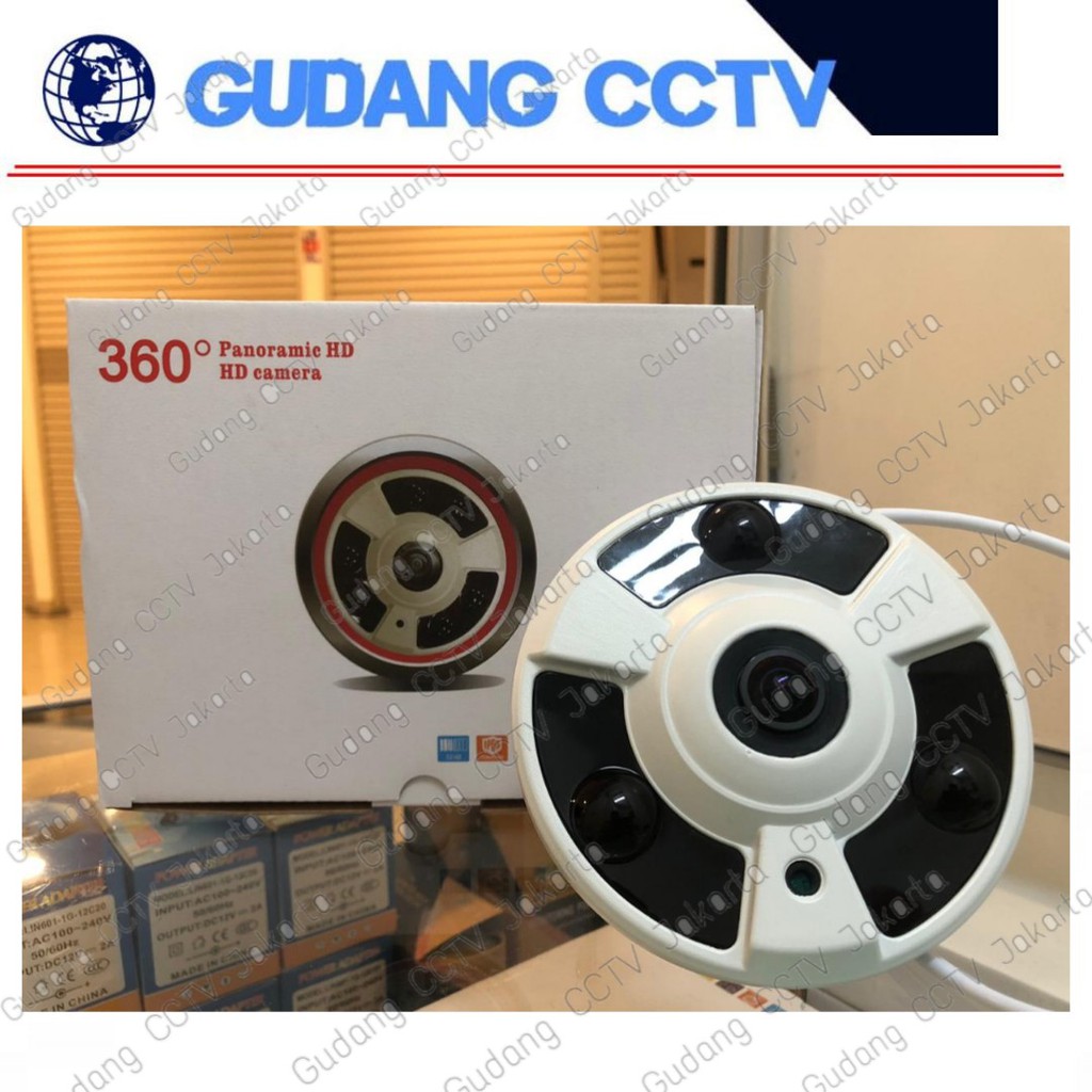 Jual KAMERA CCTV PANORAMA 360 DERAJAT 1080P / CAMERA CCTV FISHEYE ...