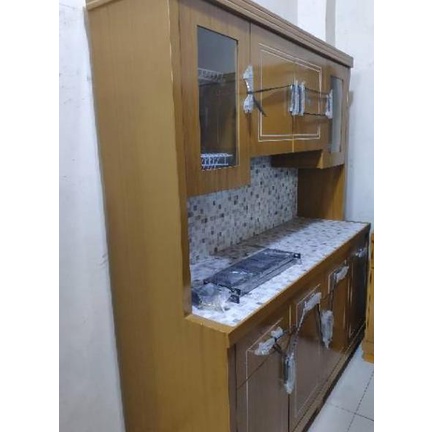 Jual Kitchen Set / Lemari Dapur / Rak Piring / Lemari Sayur 4 Pintu ...