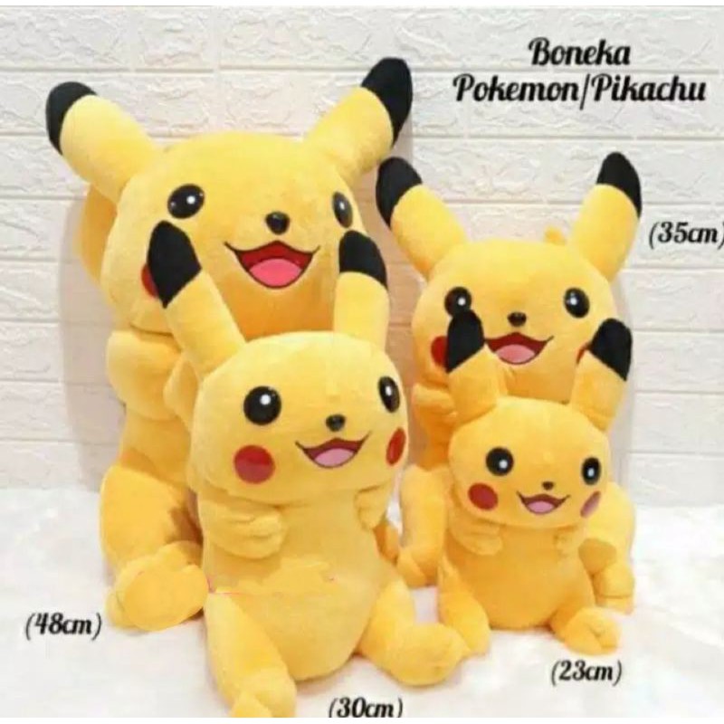 Jual Boneka Pikachu Pokemon Lucu S,M, L,XL | Shopee Indonesia