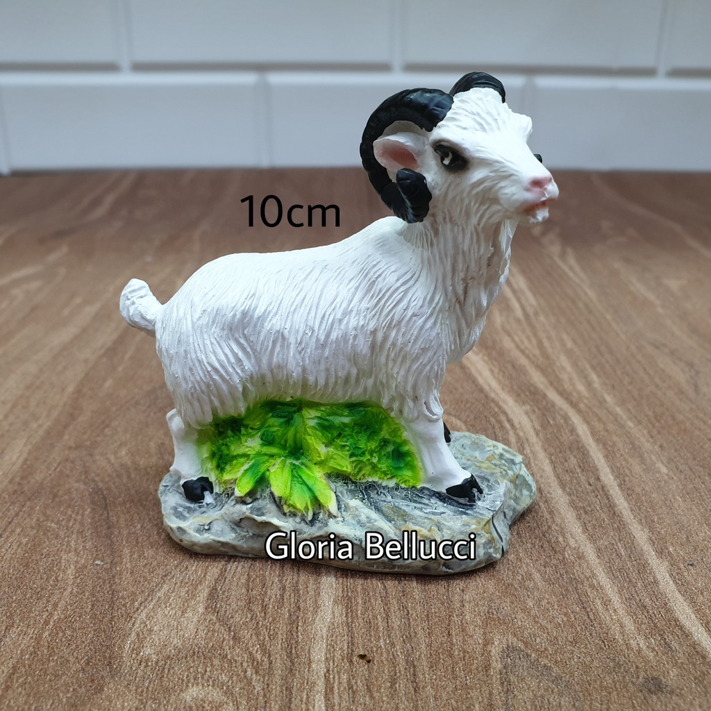 Jual patung pajangan miniatur shio kambing 12 shio medium | Shopee ...