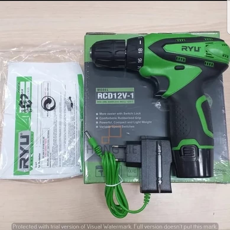 Jual MESIN BOR CORDLESS RYU RCD 12V-1 BOR BATERAI | Shopee Indonesia