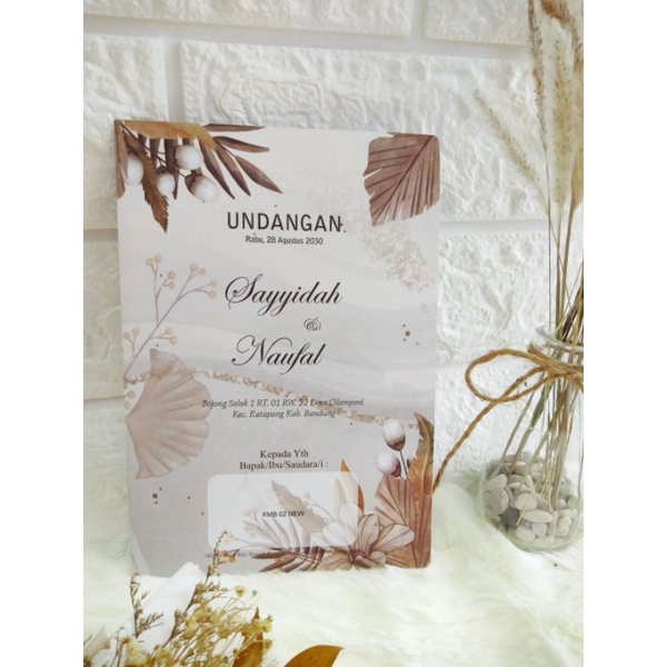 Jual Undangan Pernikahan Murah | Undangan KMB 02 | Undangan rustik ...