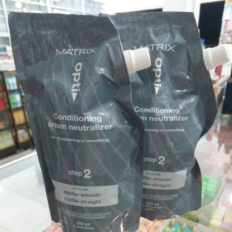 Jual MATRIX OPTISTRAIGHT | Obat Smoothing step1 & step2 (500ml ...