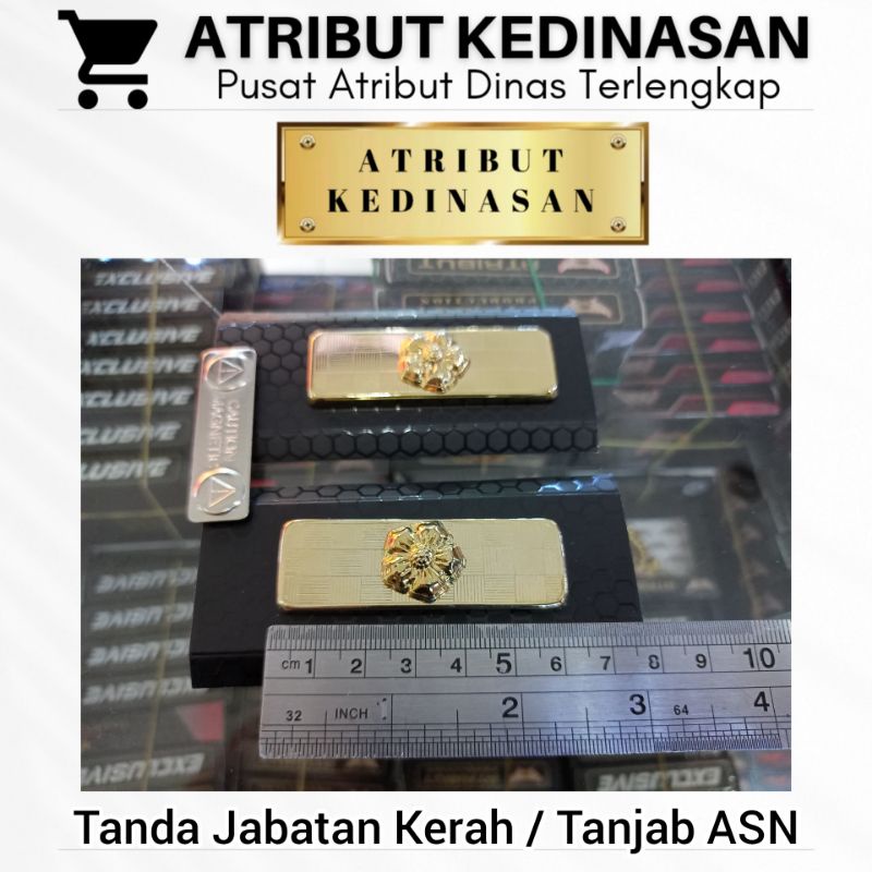 Jual TANJAB KERAH 3D TANDA JABATAN ASN PNS ESELON 5 | Shopee Indonesia