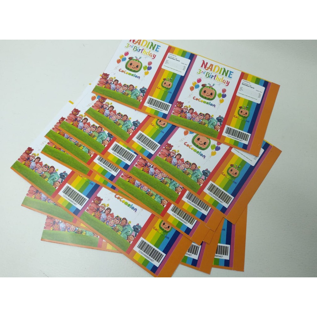 Jual Label Susu Kotak 200ml Karakter Cocomelon | Shopee Indonesia
