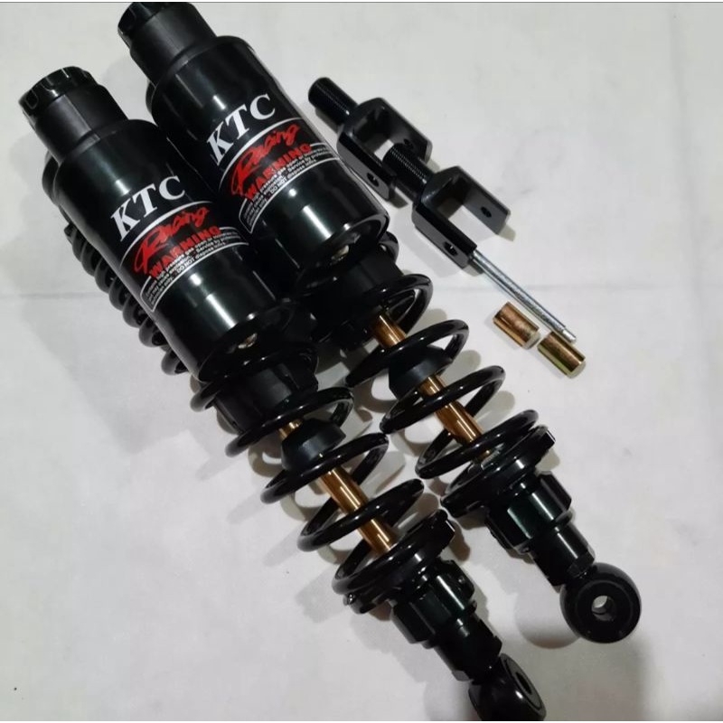 Jual Shockbreaker Shock Tabung Atas Full Black Double KTC Extreme 280mm 320mm 340mm Untuk Motor ...