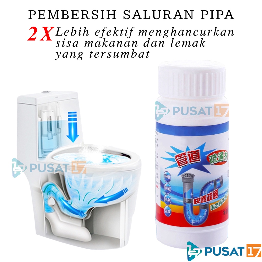 Jual SERBUK ANTI SUMBAT / BUBUK PEMBERSIH SALURAN PIPA AIR TOILET ...
