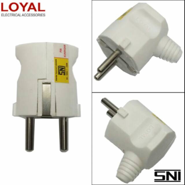 Jual Steker arde listrik L bengkok LY 927 - lurus Loyal LY 926 | Shopee ...