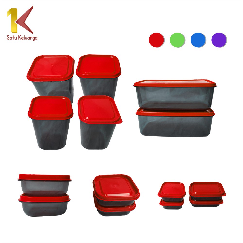Jual Satu Keluarga C425 Toples Plastik Set isi 14pcs Smoke Sealware ...