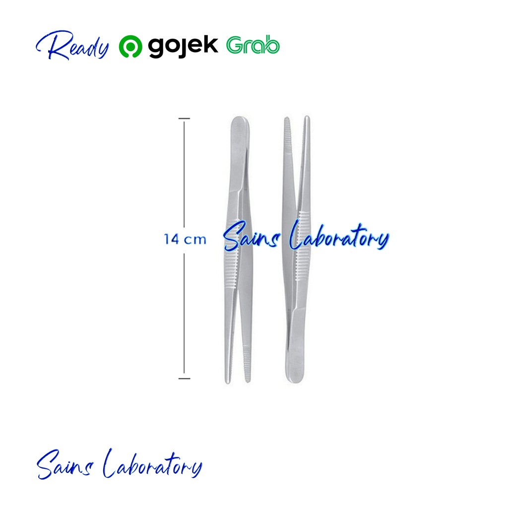 Jual Pinset Anatomis Pincet Medis Pinset Anatomi Stainless Steel 14 cm ...