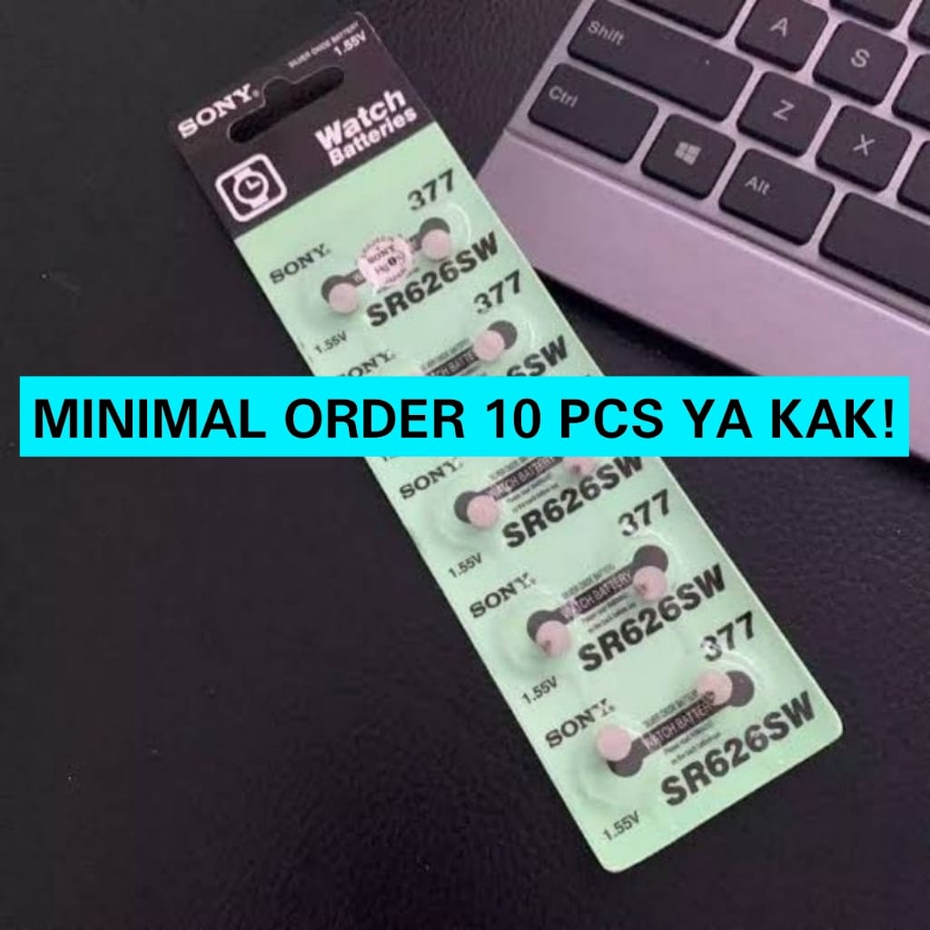 Jual BATERAI JAM TANGAN SONY SR626SW 377 (batrai batre terbaik isi 10 ...