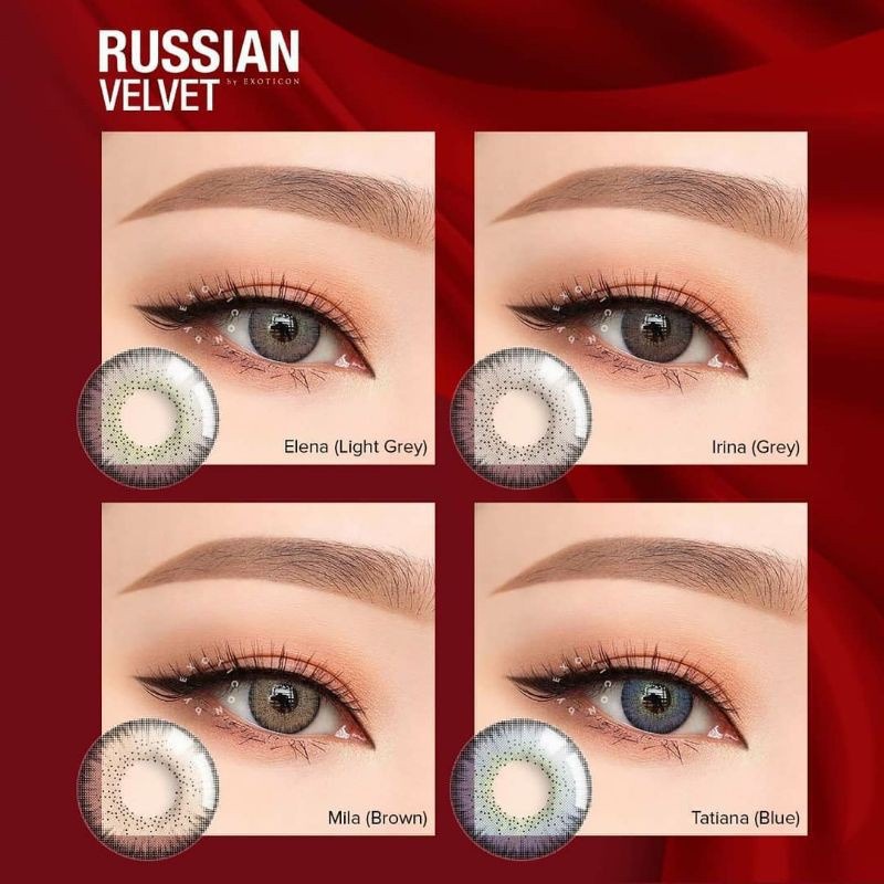 Jual JUAL SOFTLENS X2 - RUSSIAN VELVET Irina Gray / Elena Light Gray ...