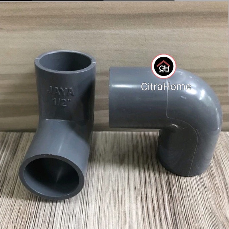 Jual Knee L Elbow PVC TS 1/2” Jaya | Shopee Indonesia