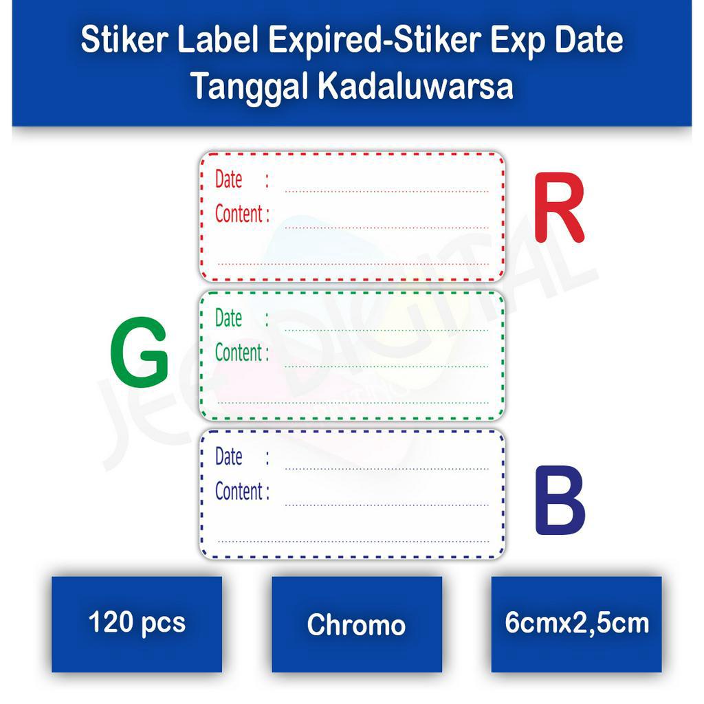 Jual Stiker Expired-Stiker Exp date-Stiker tanggal kadaluwarsa | Shopee Indonesia