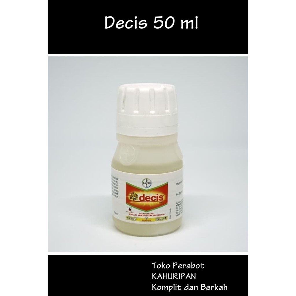 Jual DECIS 50 ML INSEKTISIDA BAYER OBAT PEMBASMI HAMA SERANGGA ULAT ...