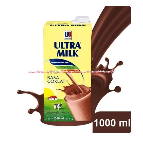 Jual Ultra Milk 1000ml Susu Uht Rasa Coklat Susu Ultra Jaya Susu Sapi ...